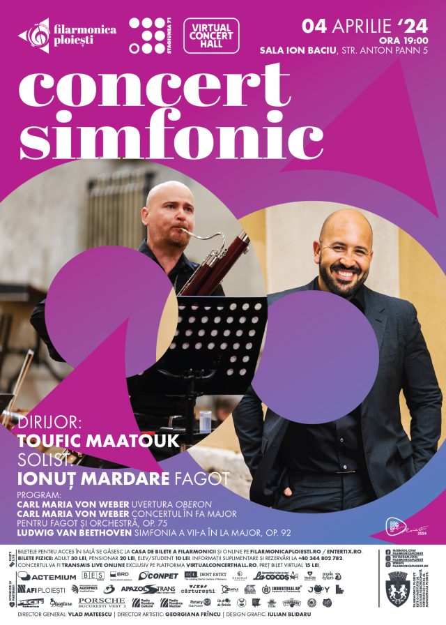 Concert Simfonic – 4 aprilie 2024 – Filarmonica "Paul Constantinescu ...