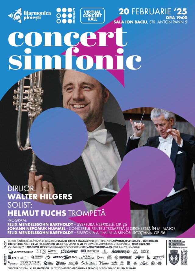 Concert Simfonic – 20 februarie 2025 – Filarmonica "Paul Constantinescu ...